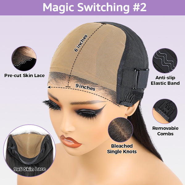 Block Wig Body Wave Bleached Knots With Replaceable Zip Lace Tops | OQ ...