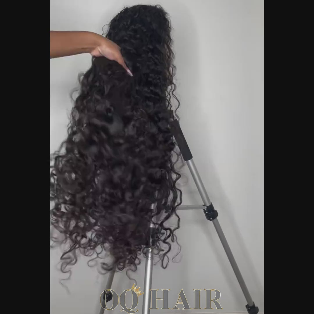 Water Wave HD Lace Front Wigs Wet And Wavy Brazilian Human Hair Long ...
