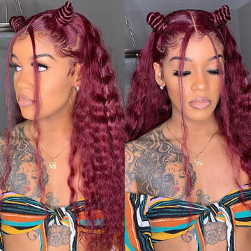 99J Burgundy Lace Front Wig – OQHAIR